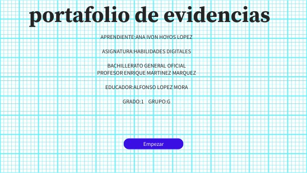 PORTAFOLIO DE EVIDENCIAS | Genially