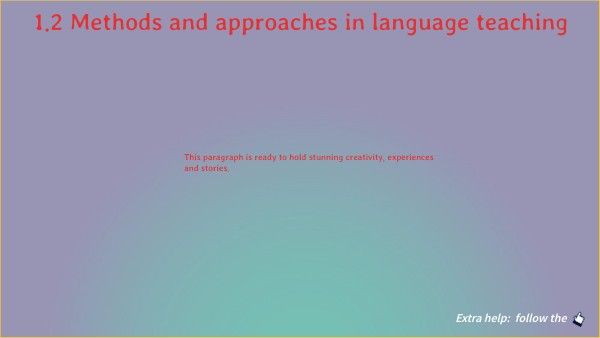 Methods and approaches in language teaching