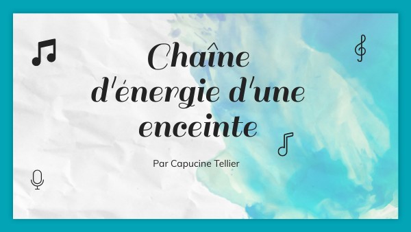 chaine d'energie | Genially