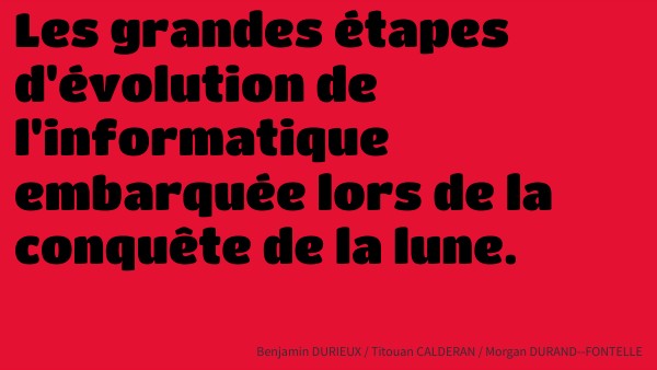 evolution de l'inforamatique pourla lune | Genially