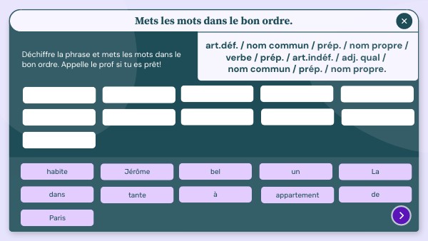 La nature des mots - introduc | Genially