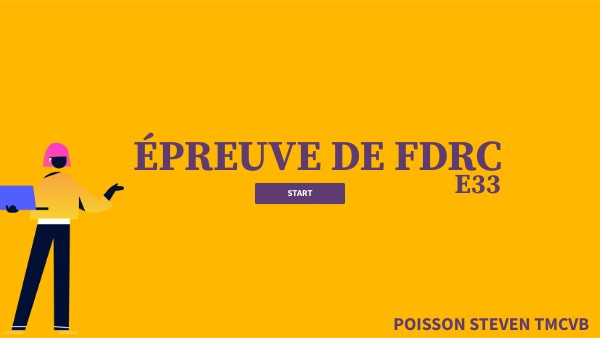 EPREUVE E33 : PFMP 6