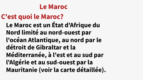 Maroc | Genially
