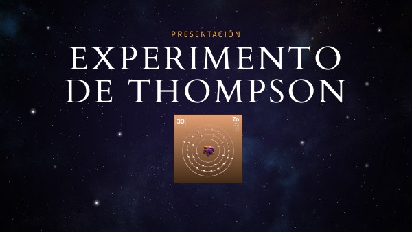 Proyecto, Experimentos Joseph Thomson
