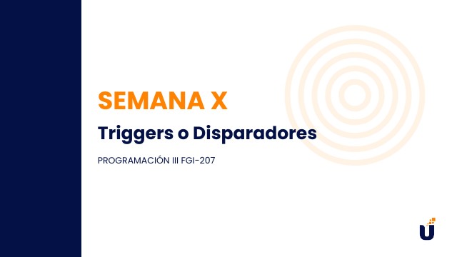 Programación III Semana X