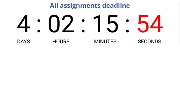 All assignment countdown | Genially