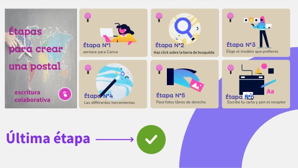 Etapas para crear una postal