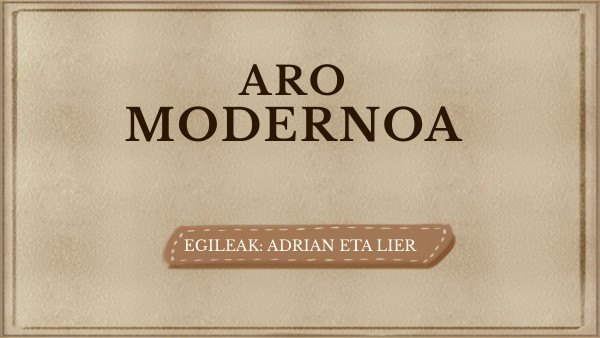 Aro Modernoa