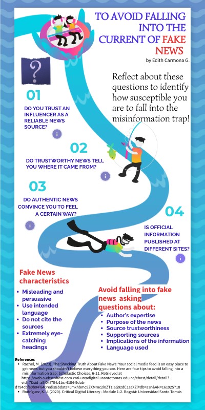 AVOIDING FALLING INTO THE CURRENT OF FAKE NEWS | Genially