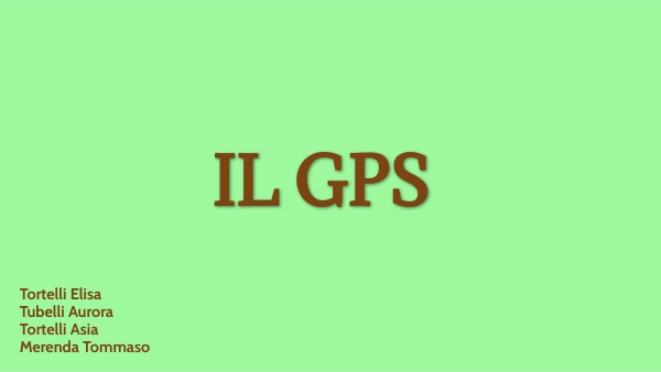 Il GPS