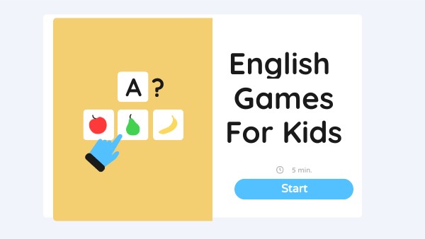 English Games For Kids