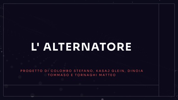 L'alternatore | Genially