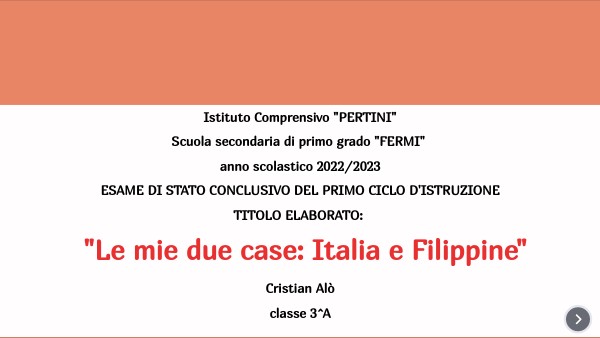 Le mie due case: Italia e Filippine | Genially