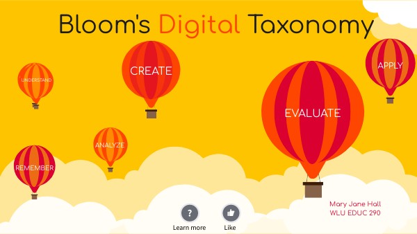 Bloom's Digital Taxonomy
