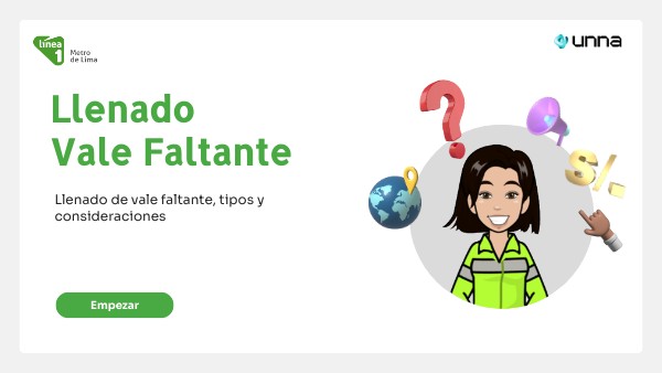 Llenado formato Vale Faltante - AV | Genially