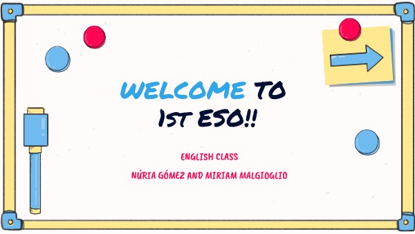 Welcome to 1st of ESO! | Genially