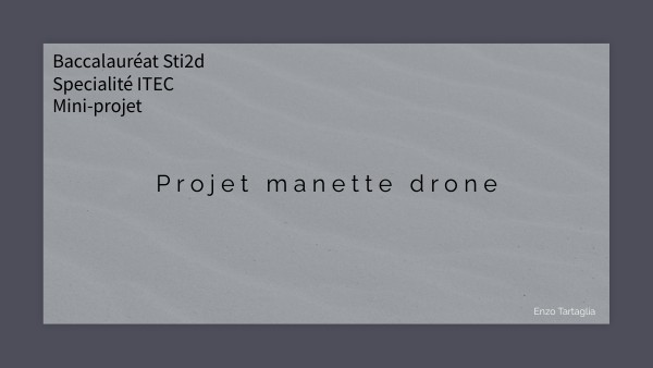 projet drone | Genially