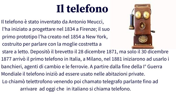storia del telefono | Genially