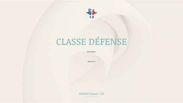 Classe Défense | Genially