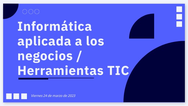 Informática / TIC 24/Mar/2023