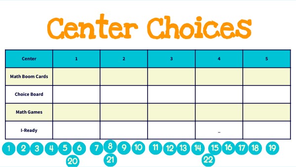 Copy - Center Choices