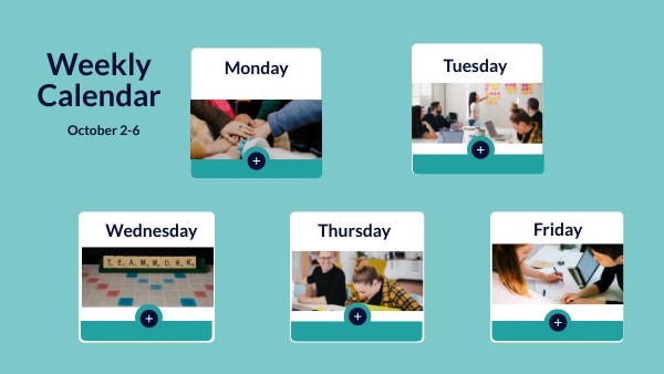4th WEEKLY CALENDAR