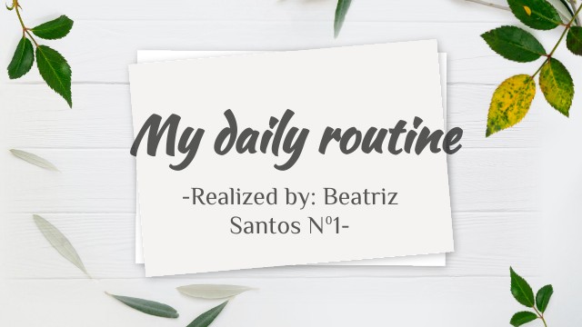 My daily routine | Genially