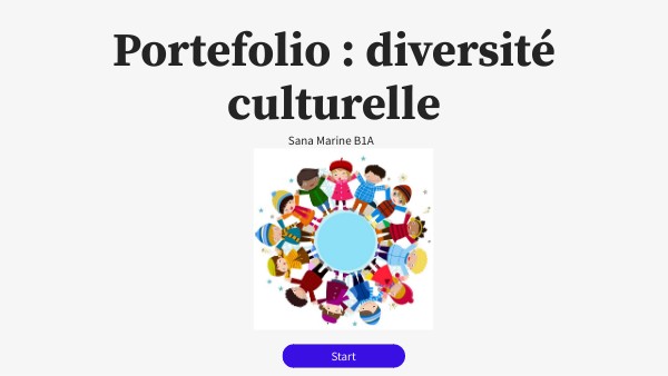 Portefolio : diversité culturelle | Genially