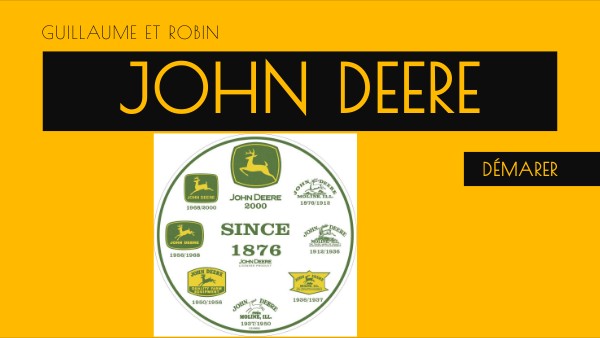 L'histoire de John Deere | Genially