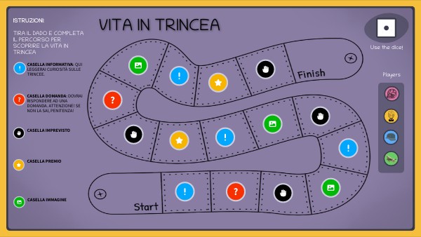 Vita in trincea- gioco | Genially