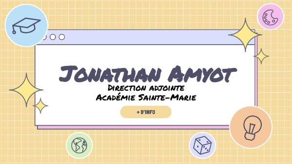 Présentation perso université | Genially