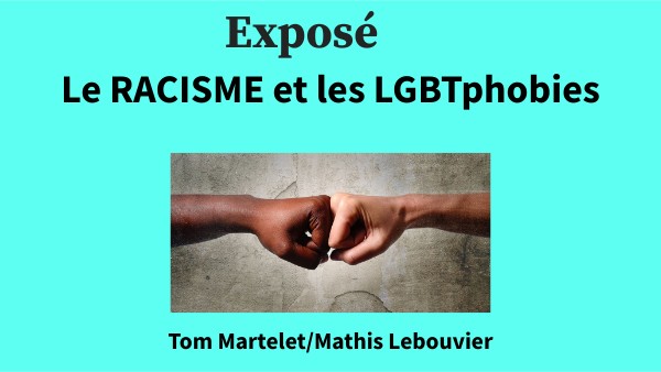 exposé francais racisme | Genially