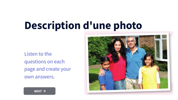 Photo Description with audio | Genially