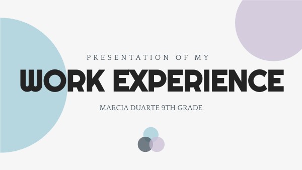 my work experience | Genially