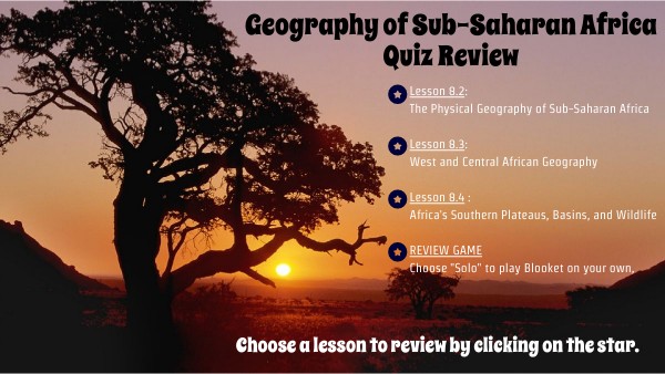 Africa Quiz Review