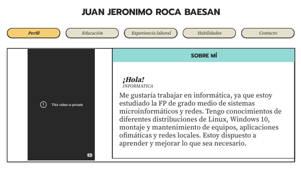 CV MICROSITE | Genially
