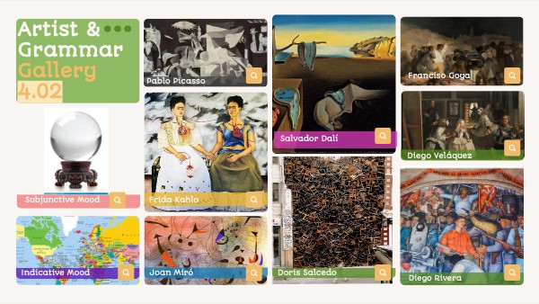 Artist and Grammar Gallery 4.02 | Genially