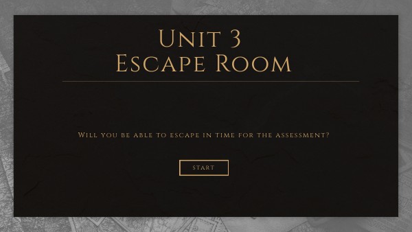 Unit 3 Digital Escape Room Review