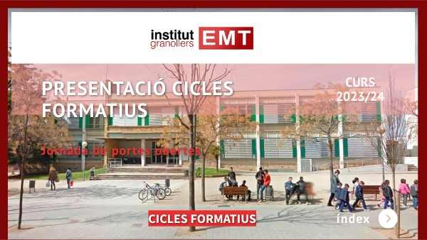Presentació Cicles Formatius 24-25
