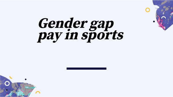gender pay gap in sports