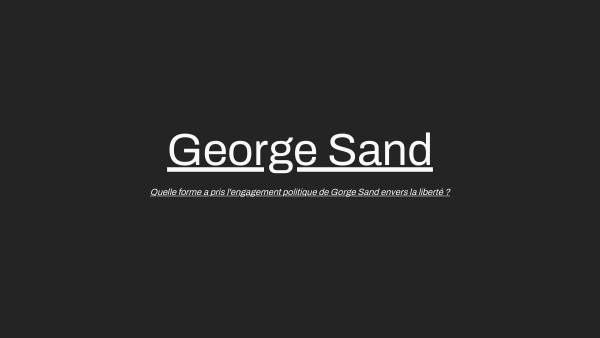 George Sand