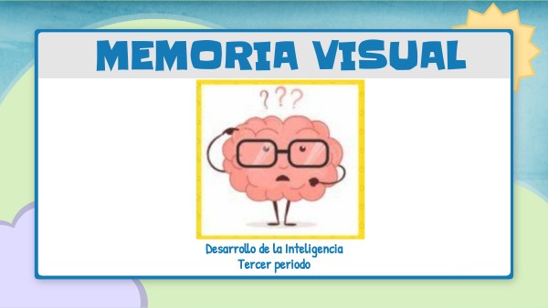 MEMORIA VISUAL | Genially