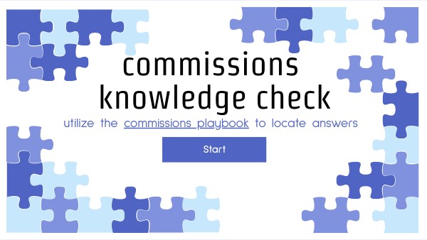 Commissions Knowledge Check