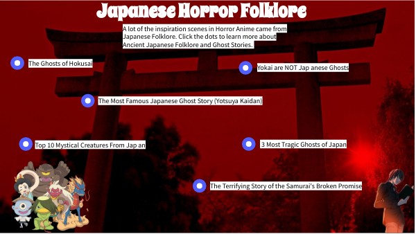 Japanese Horror Folklore | Genially