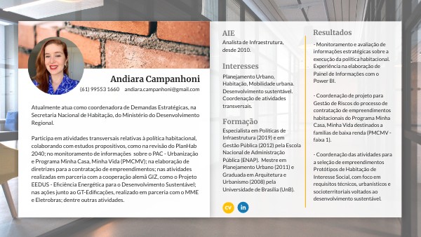 Currículo Andiara Campanhoni