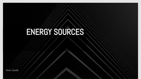 Energy Sources | Genially