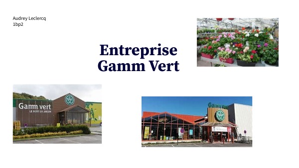 Présentation Gamm Vert | Genially