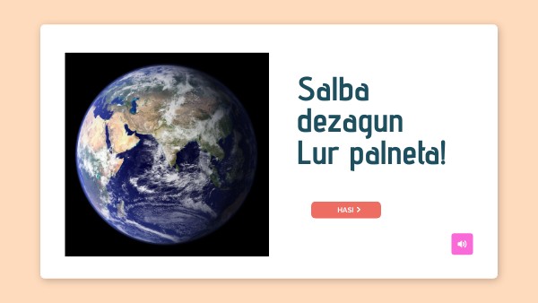 Salba dezagun planeta | Genially