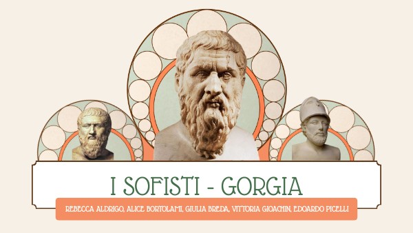 i sofisti - gorgia
