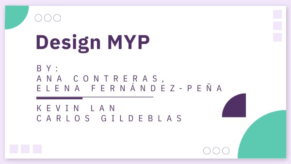 MYP Desing